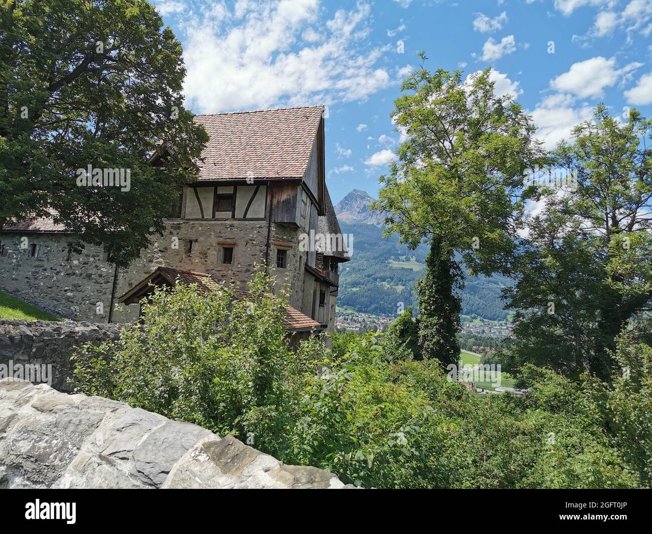 medieval castle entrance on a beautiful summer day Stock Photo - Alamy