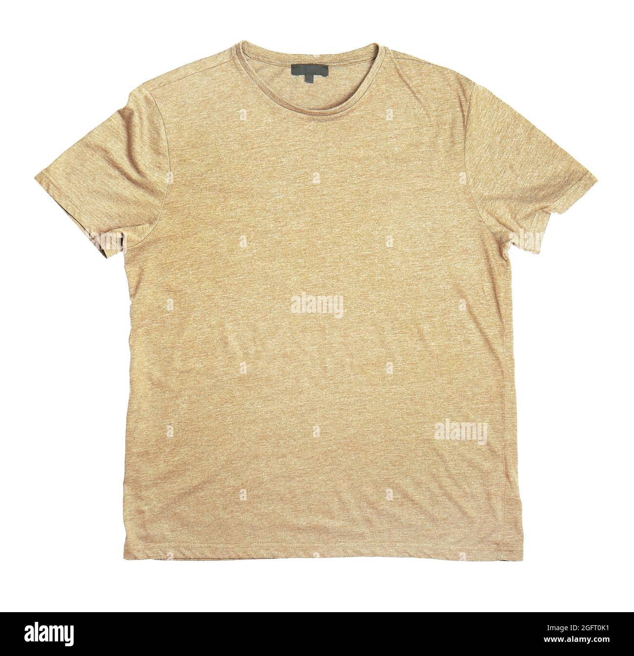 Blank color t-shirt on white background Stock Photo - Alamy