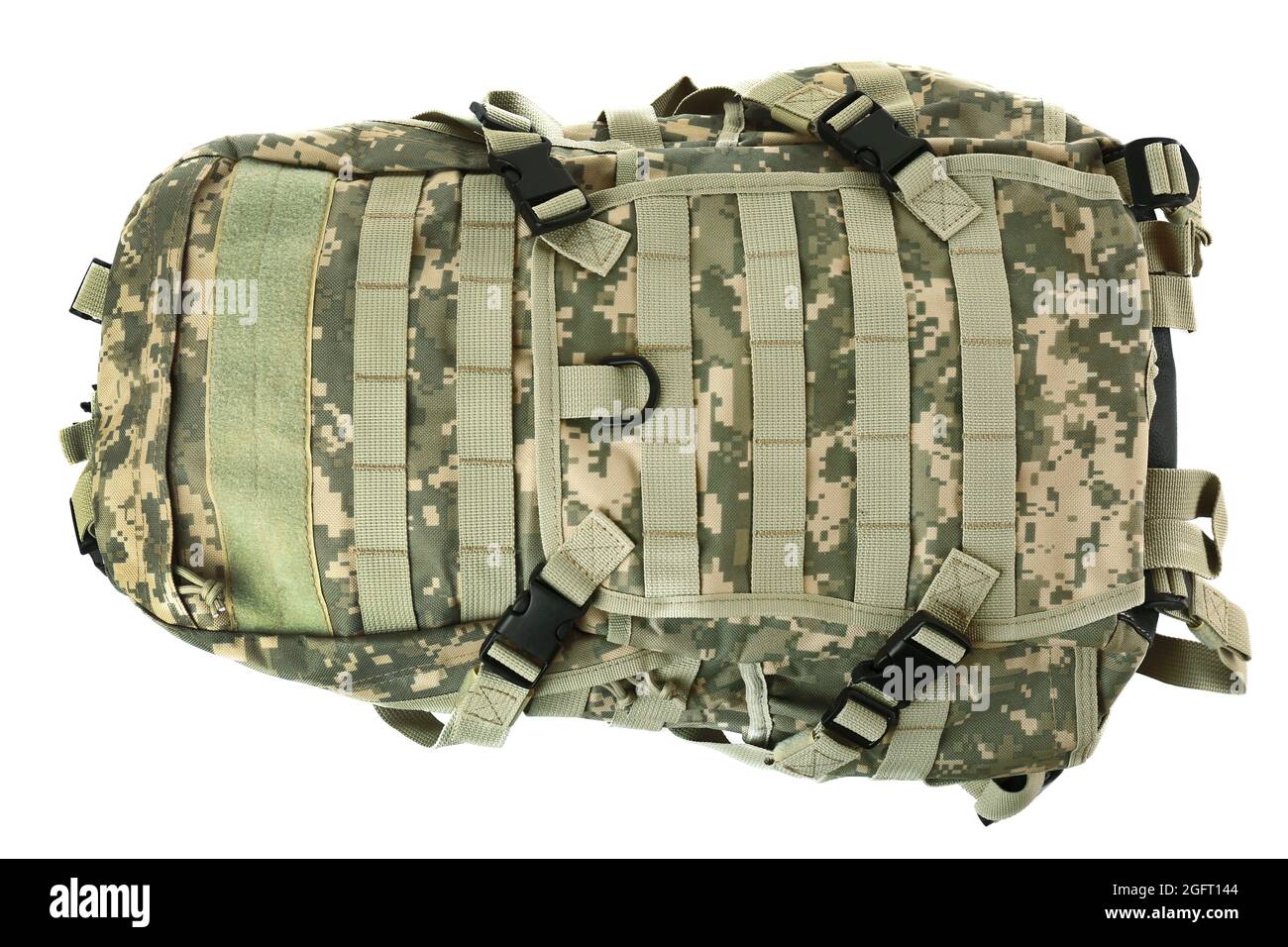Military backpack on white background Stock Photo - Alamy