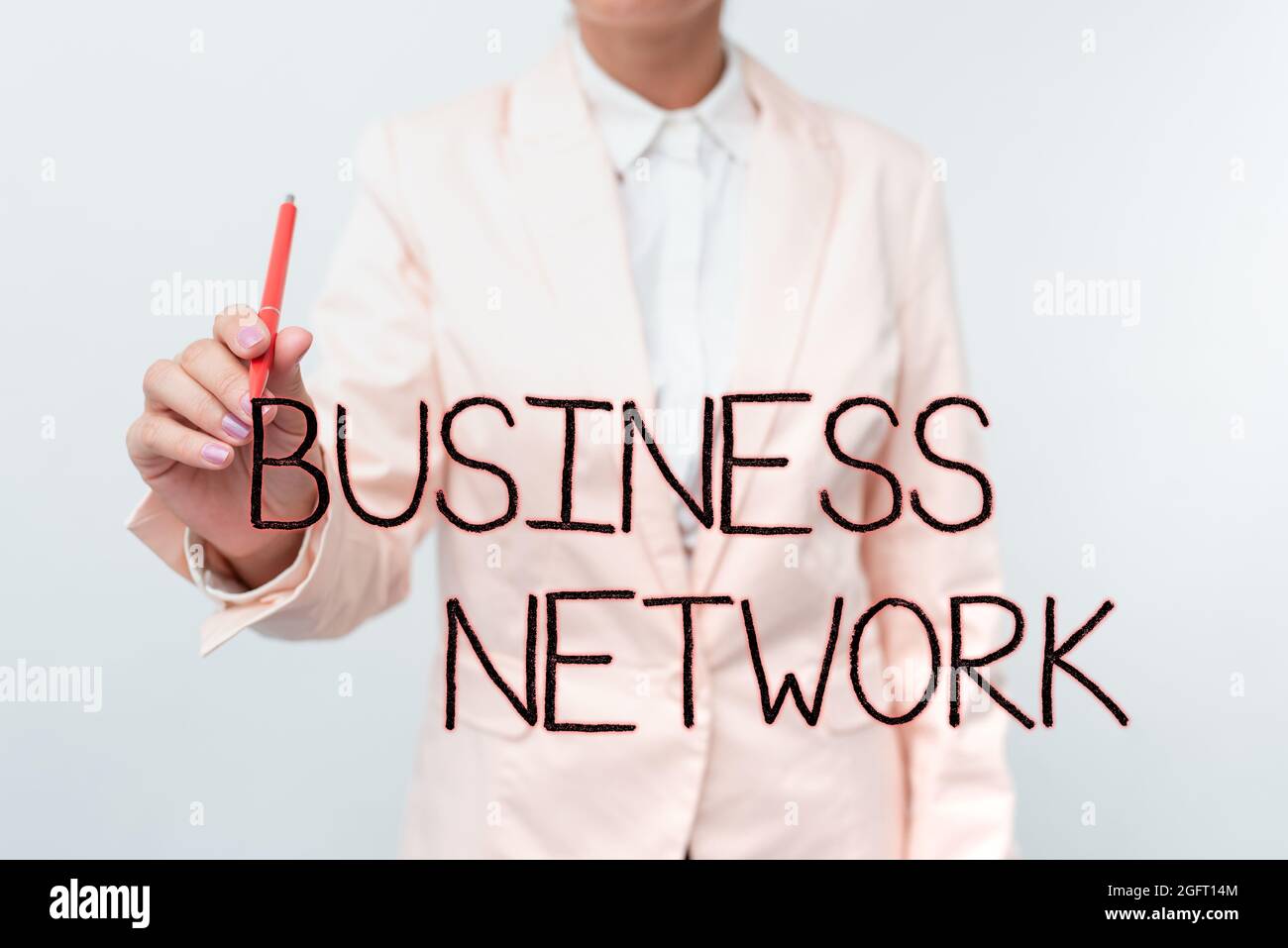 Conceptual caption Business Network. Word Written on Interfirm ...