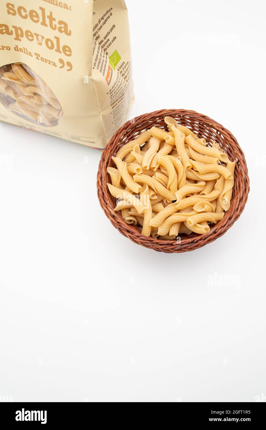 COMO, ITALY - Aug 25, 2021: Natural organic traditional italian ...