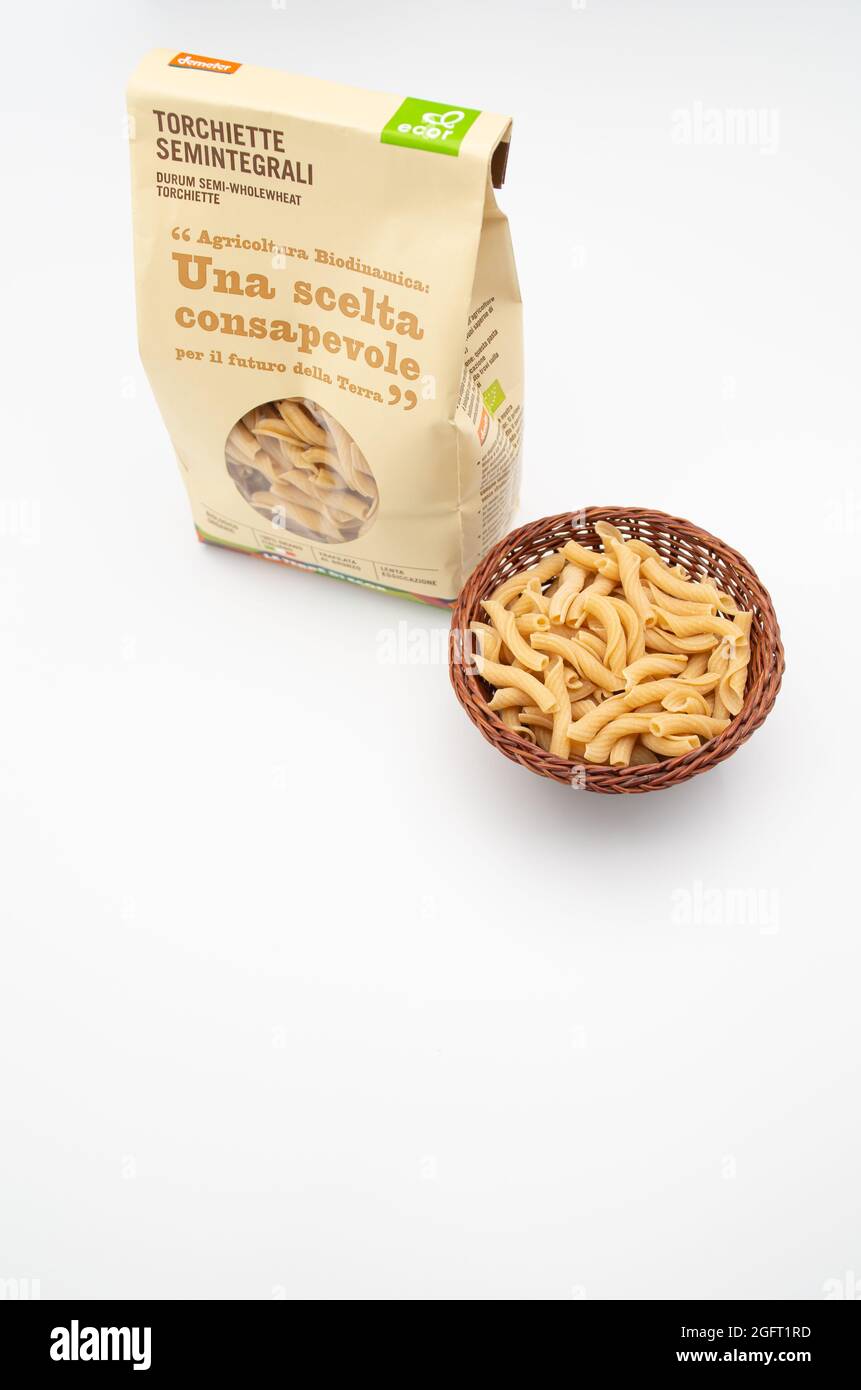 COMO, ITALY - Aug 25, 2021: Natural organic traditional italian ...