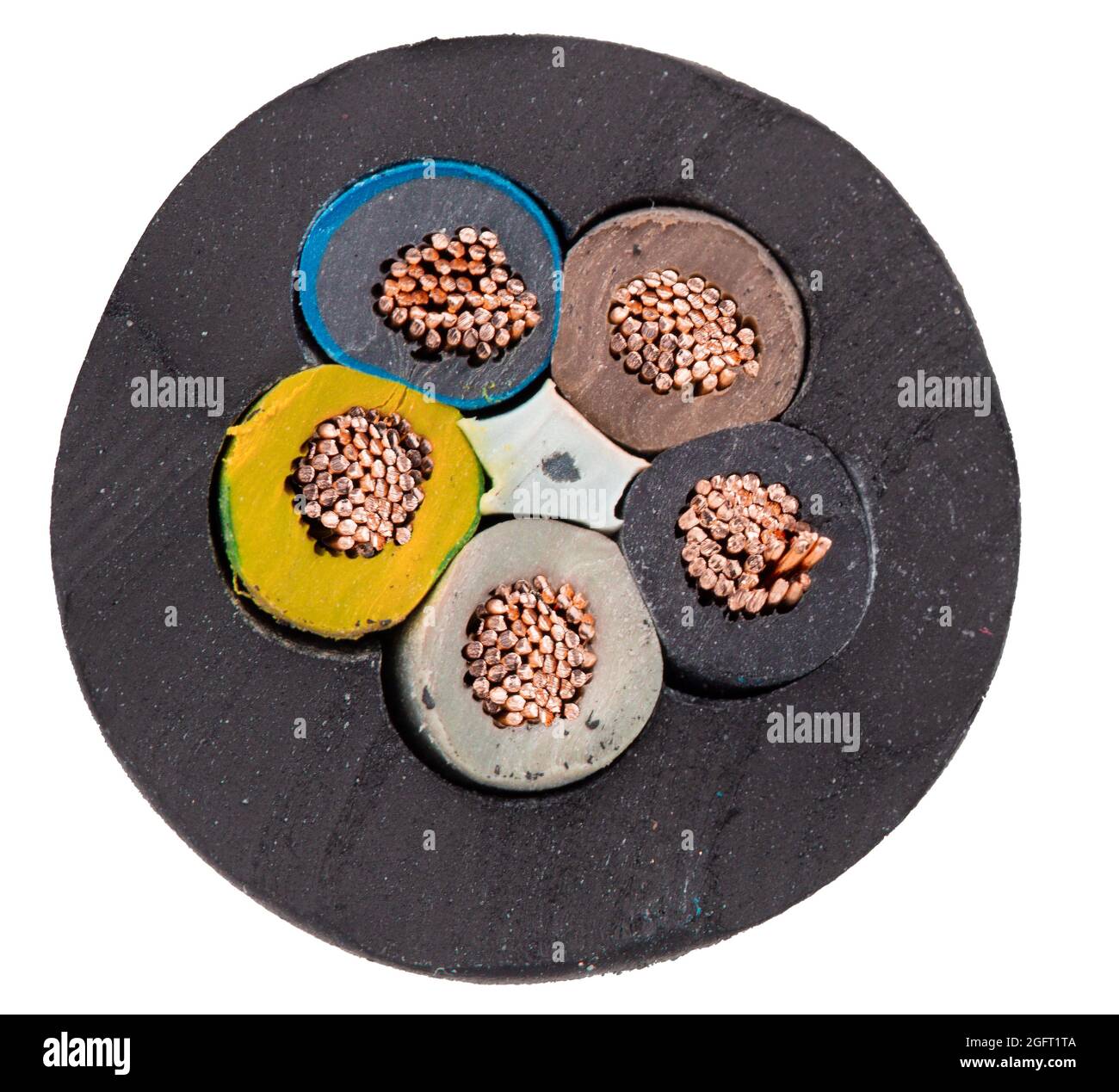 Power Cable Cross Section Cut Out Stock Images & Pictures - Alamy