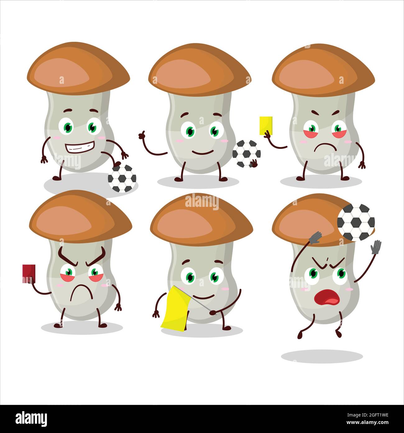 Aspen cartoon character working as a Football referee. Vector ...