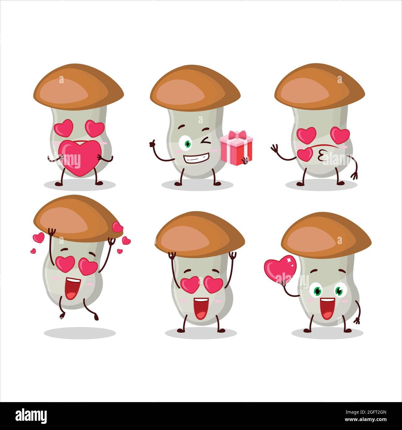Aspen cartoon in character with love cute emoticon. Vector illustration ...