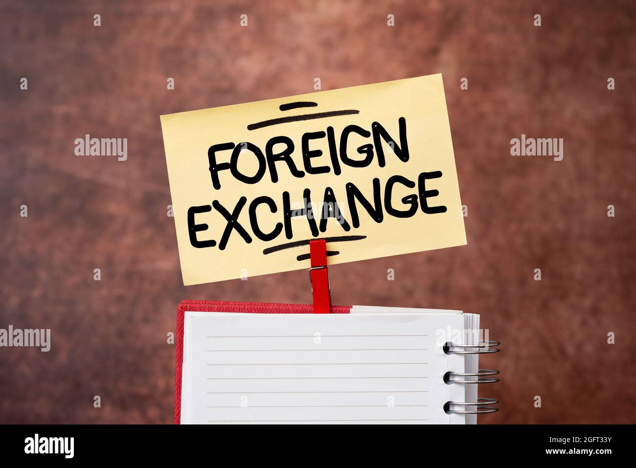 Sign displaying Foreign Exchange. Word for system for dealing in the ...