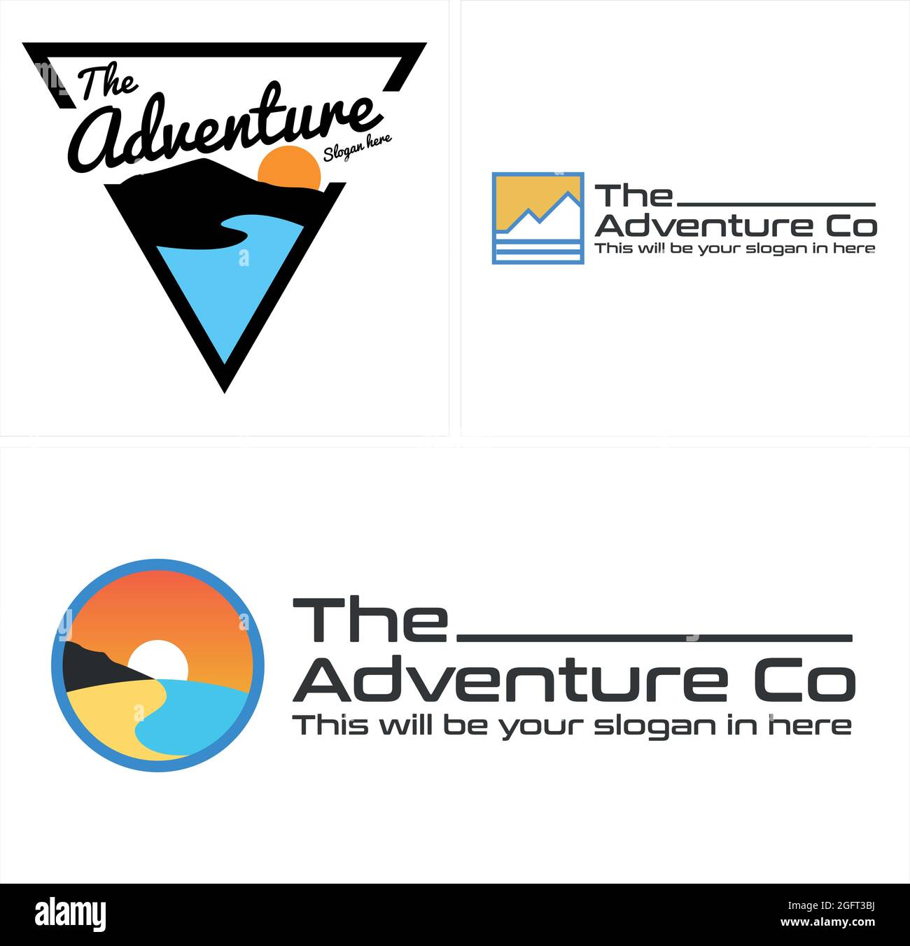 Mountain people symbol Stock Vector Images - Alamy