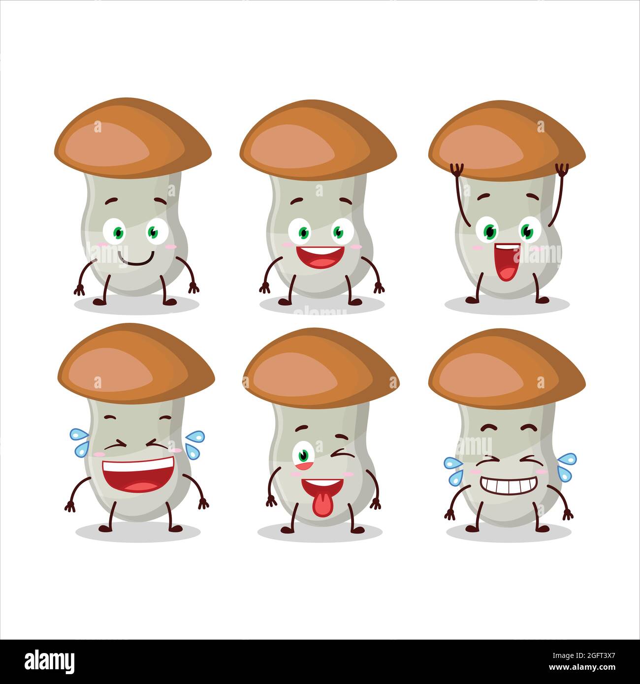 Cartoon character of aspen with smile expression. Vector illustration ...