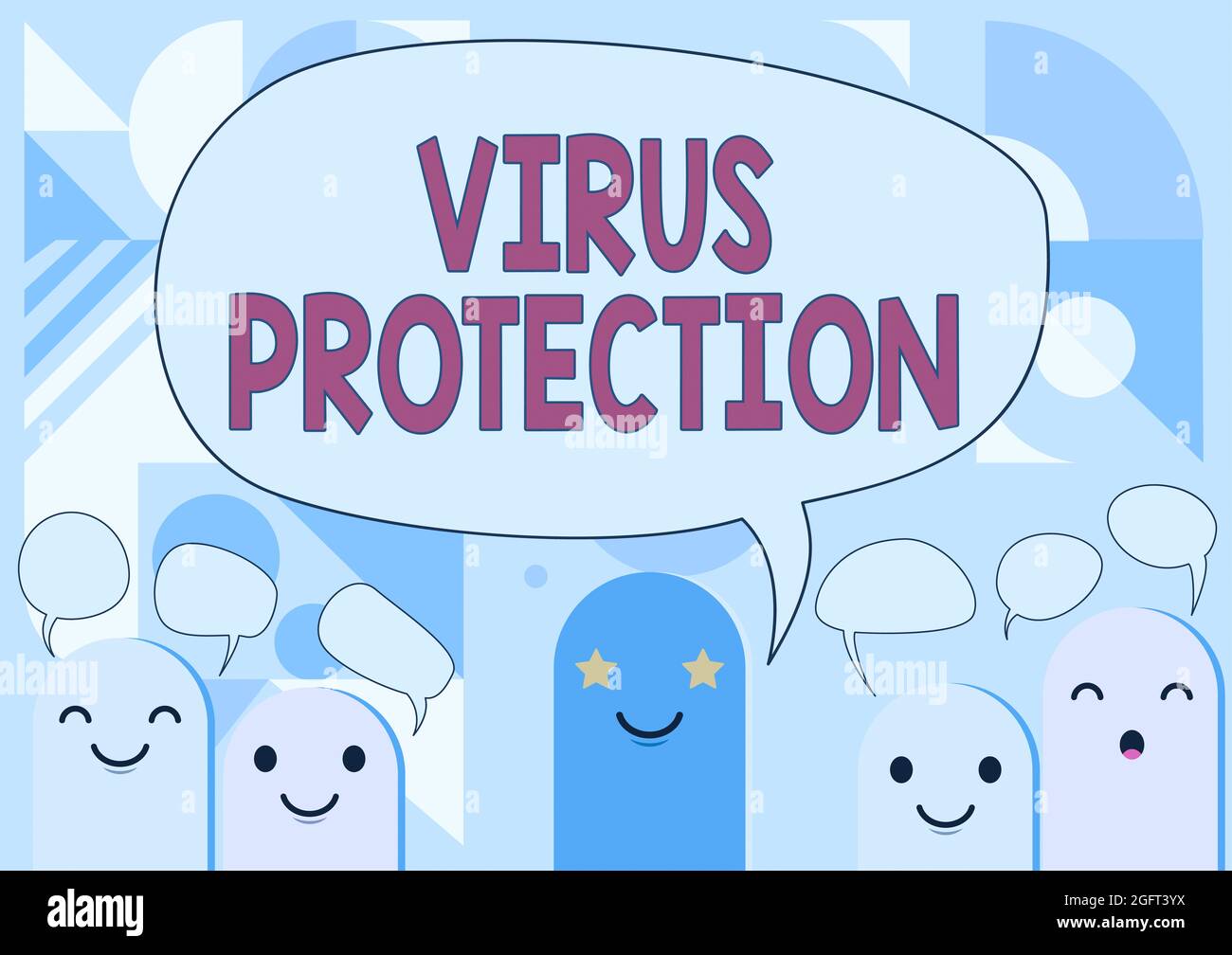 Sign displaying Virus Protection. Business showcase program designed to ...