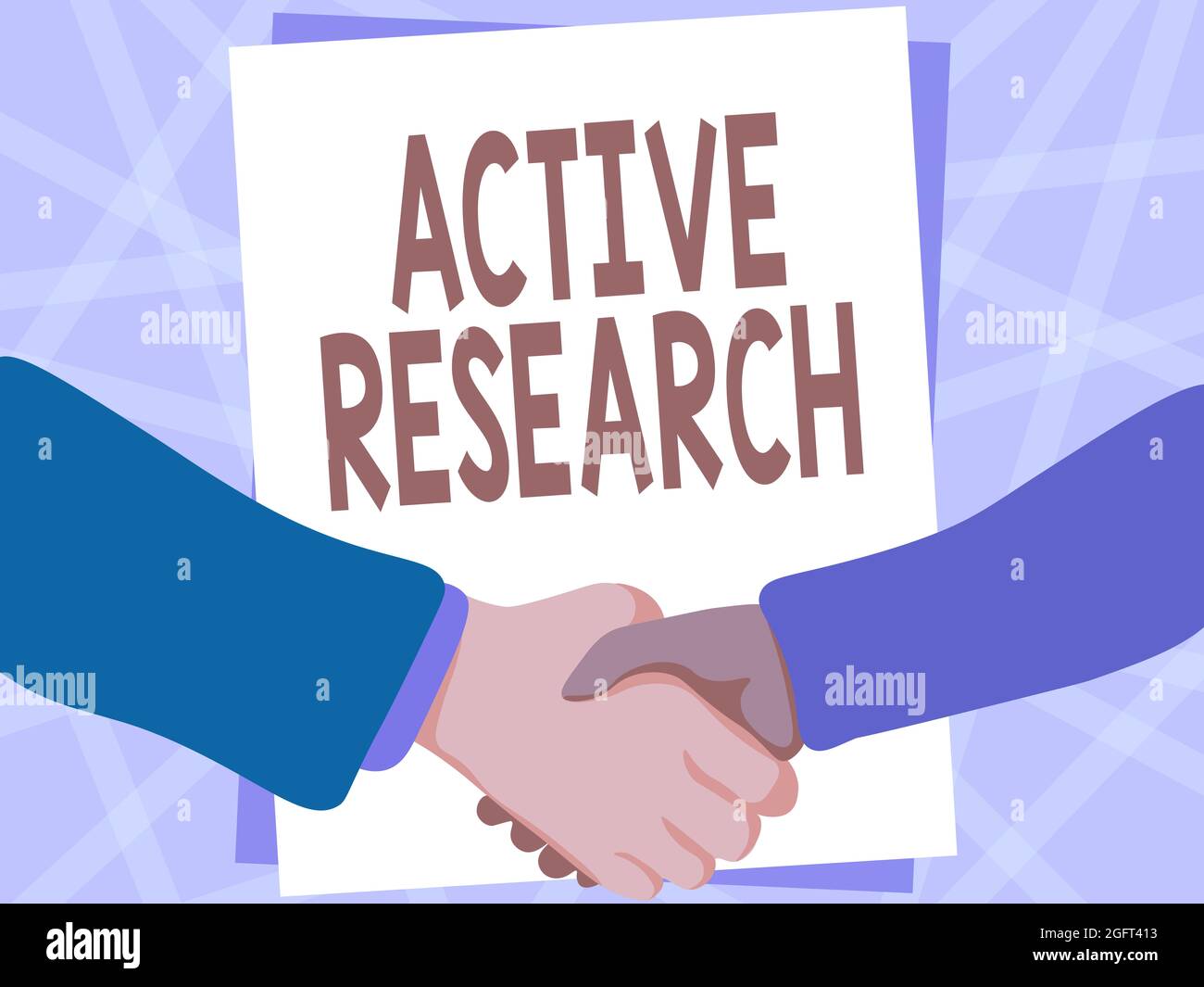 Conceptual caption Active Research. Business overview Simultaneous ...