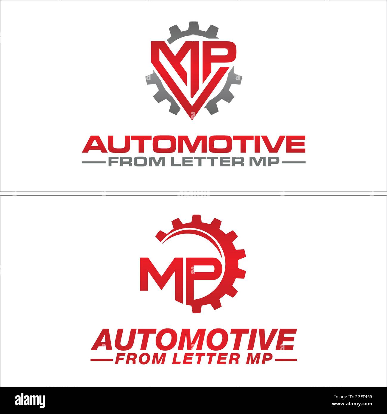 Gear letter MP icon vector automotive logo design Stock Vector Image ...
