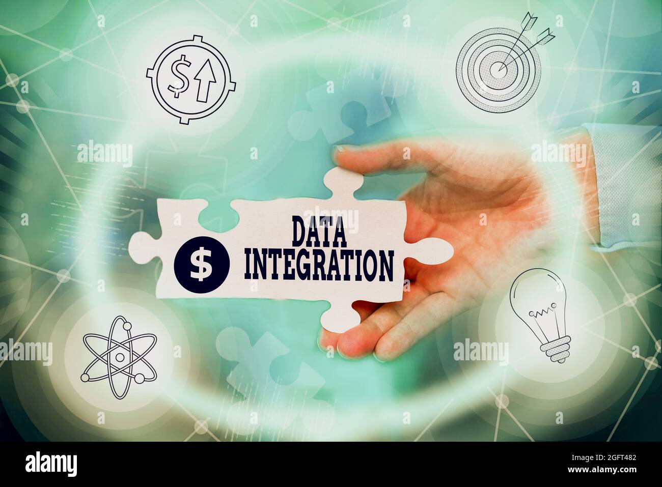 Hand writing sign Data Integration. Business approach involves ...