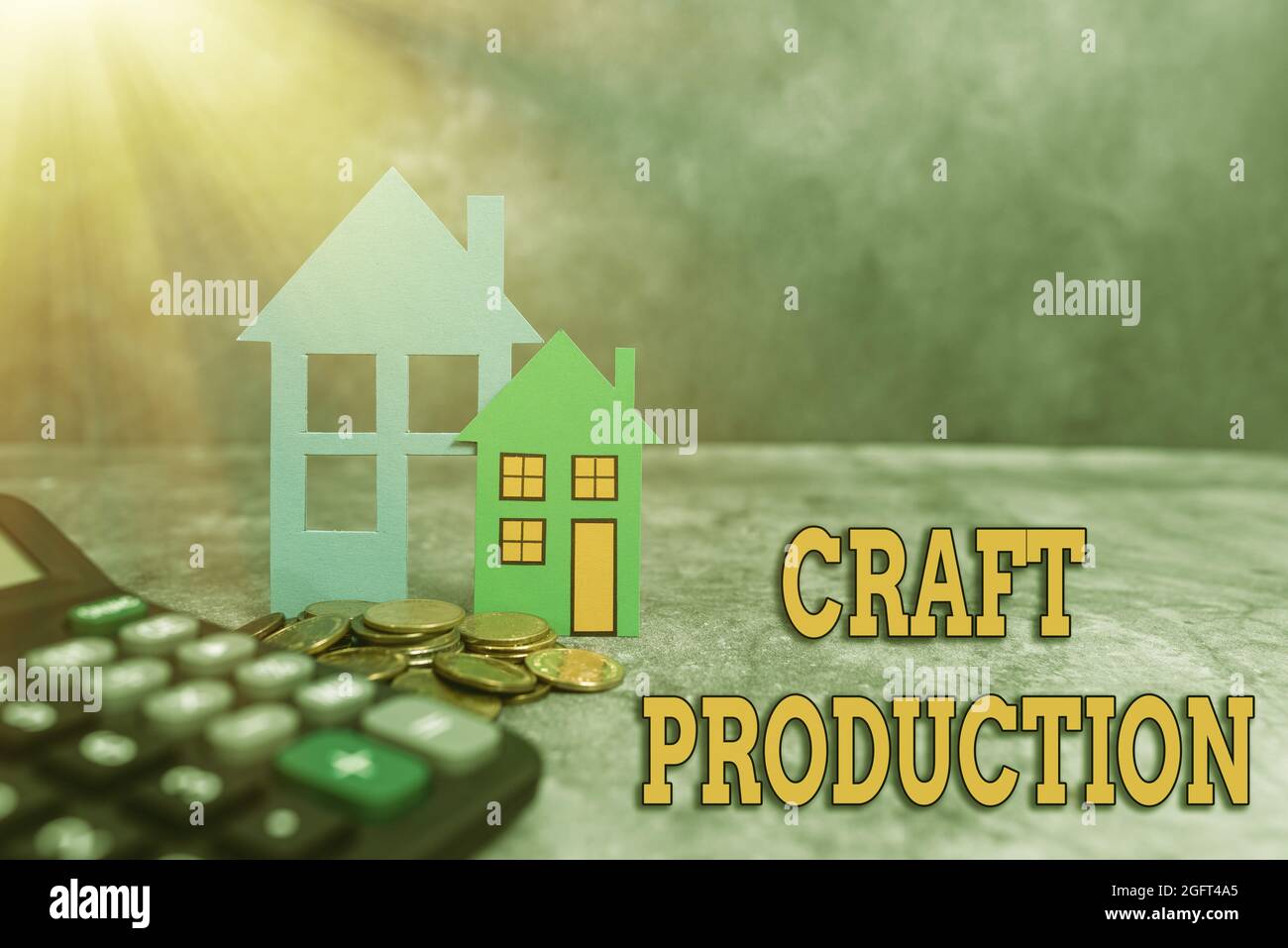 Conceptual display Craft Production. Business overview process of ...
