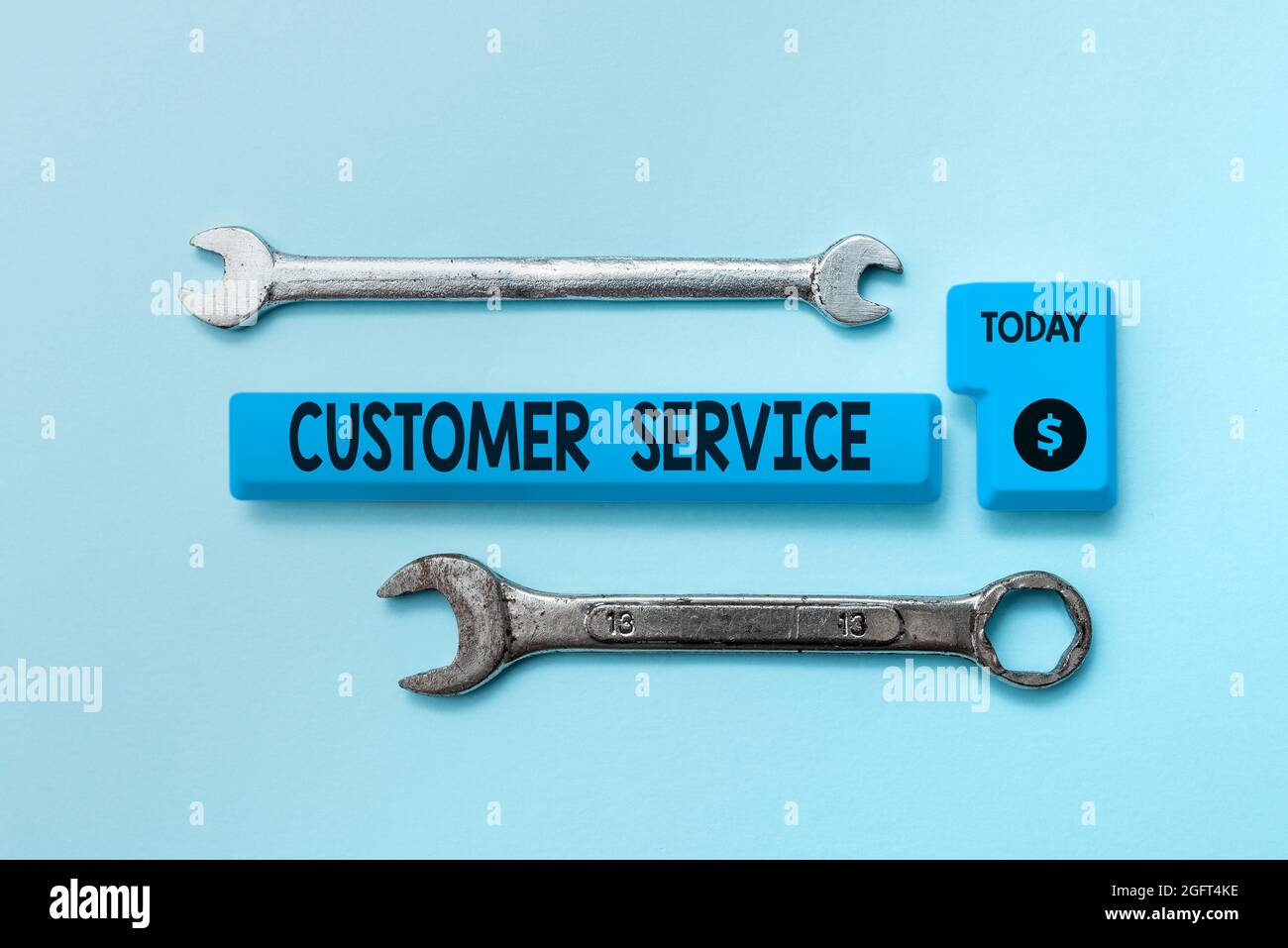 Hand writing sign Customer Service. Business overview process of ...