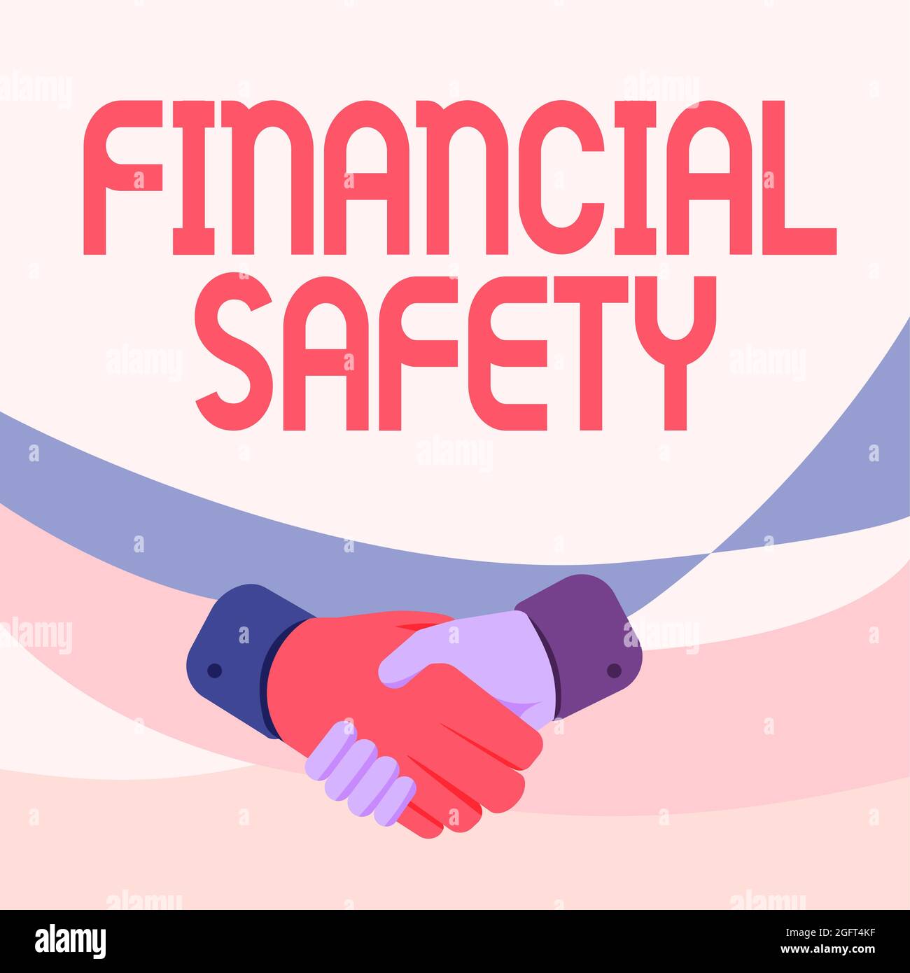 Text caption presenting Financial Safety. Business overview enough ...