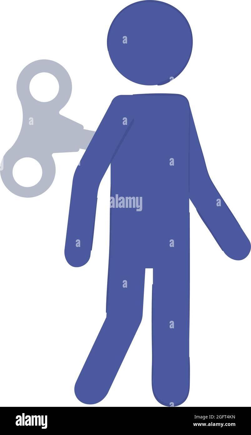 character with a clockwork mechanism Stock Vector Image & Art - Alamy