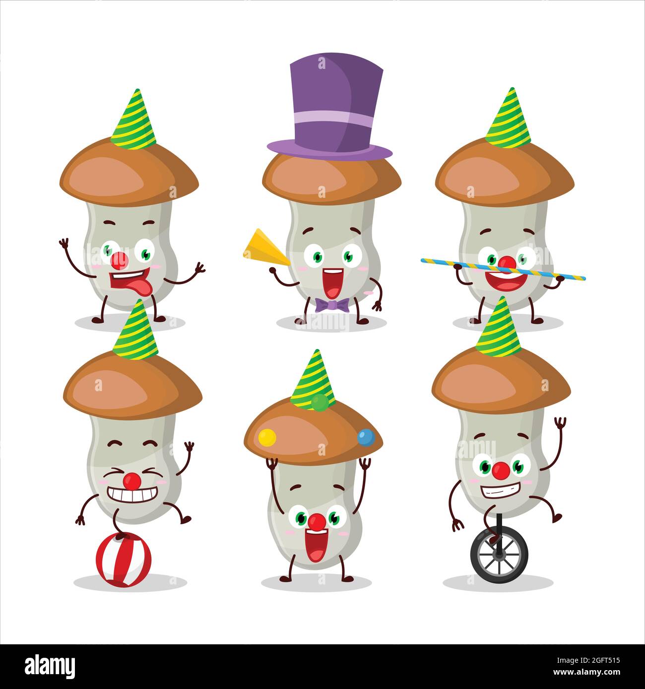 Cartoon character of aspen with various circus shows. Vector ...