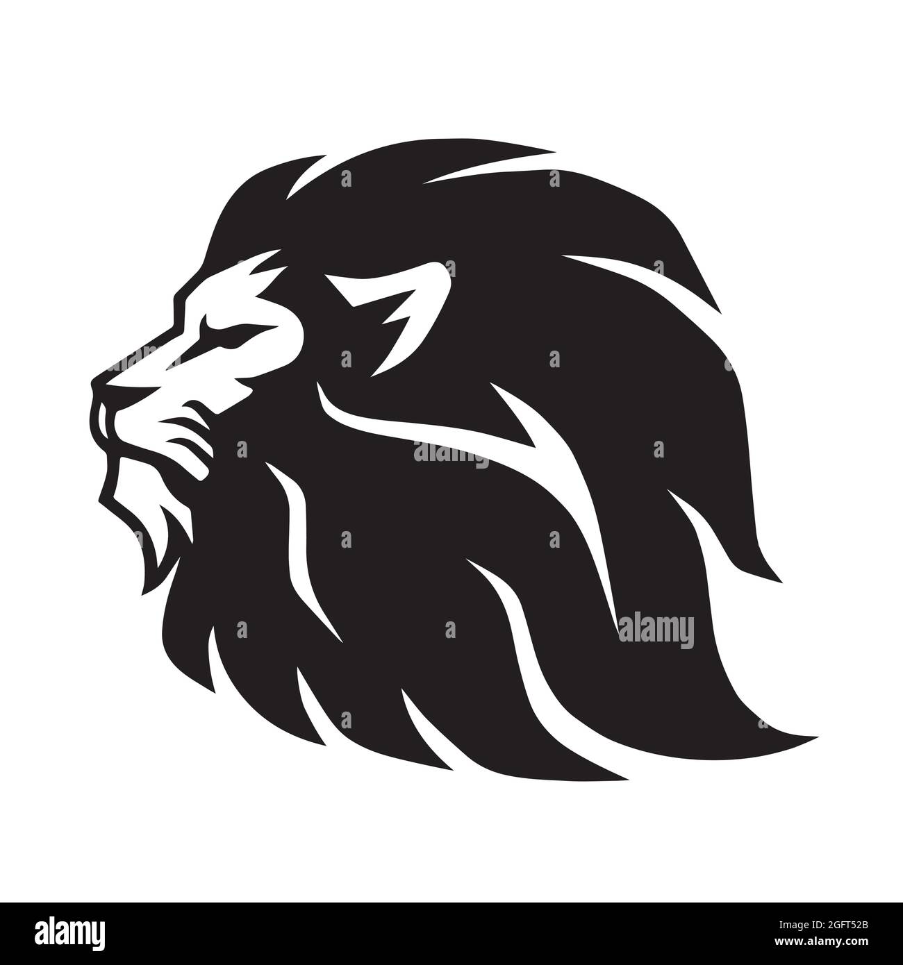 Wild Lion Vector Icon Logo Template Design Mascot Illustration Stock ...