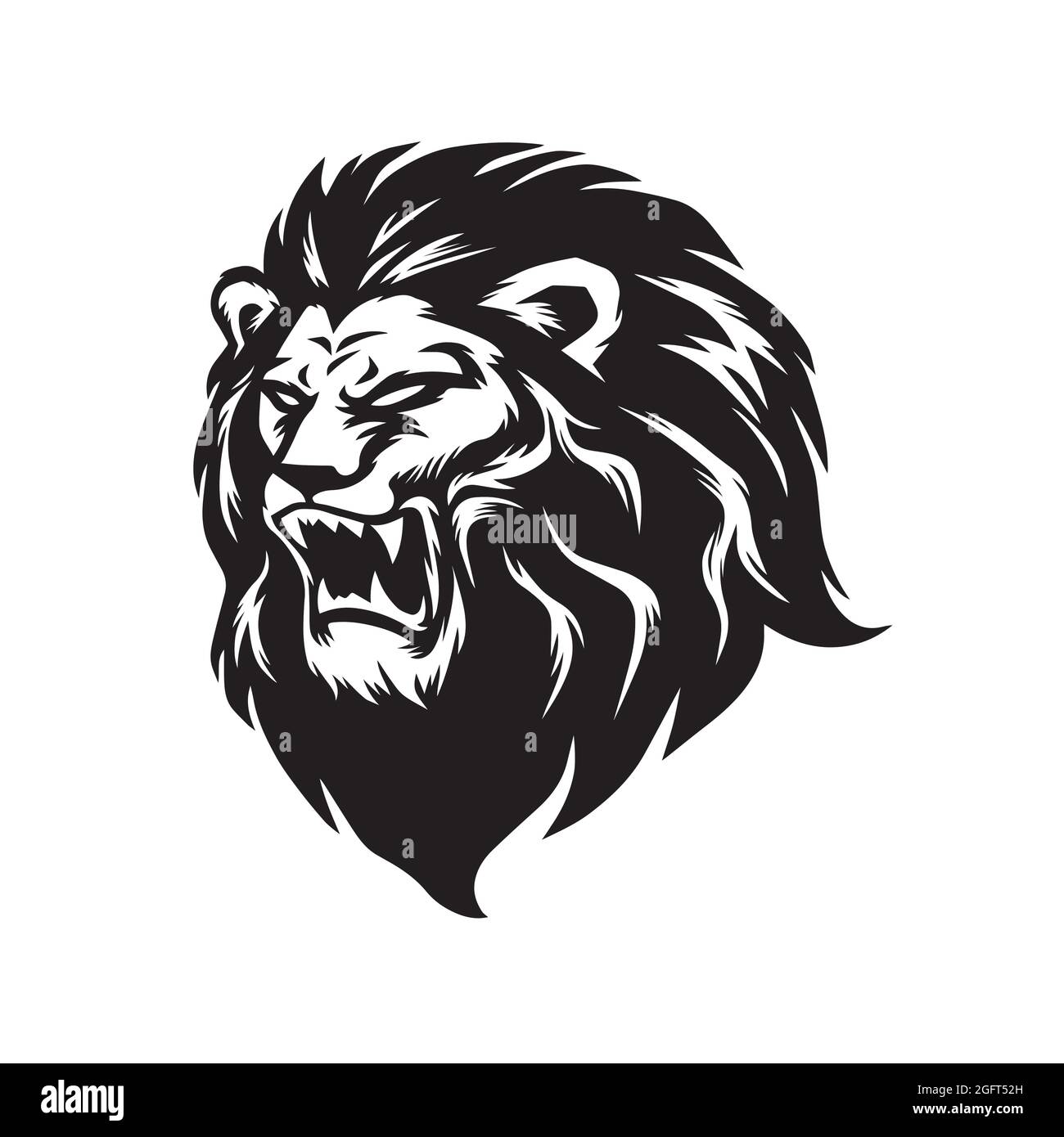 Lion Growl Vector