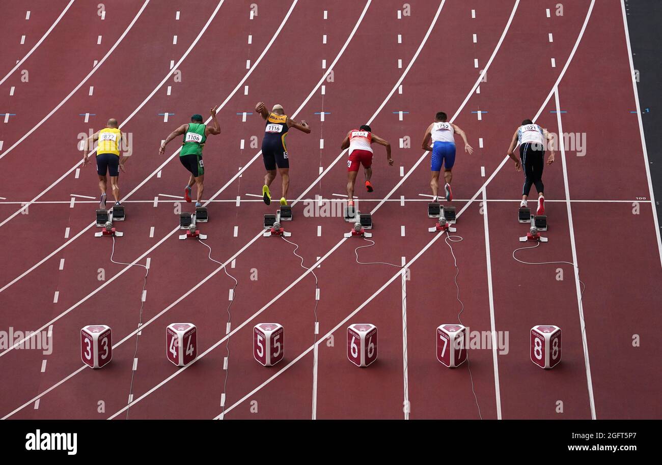 Tokyo paralympics starting blocks hi-res stock photography and images ...