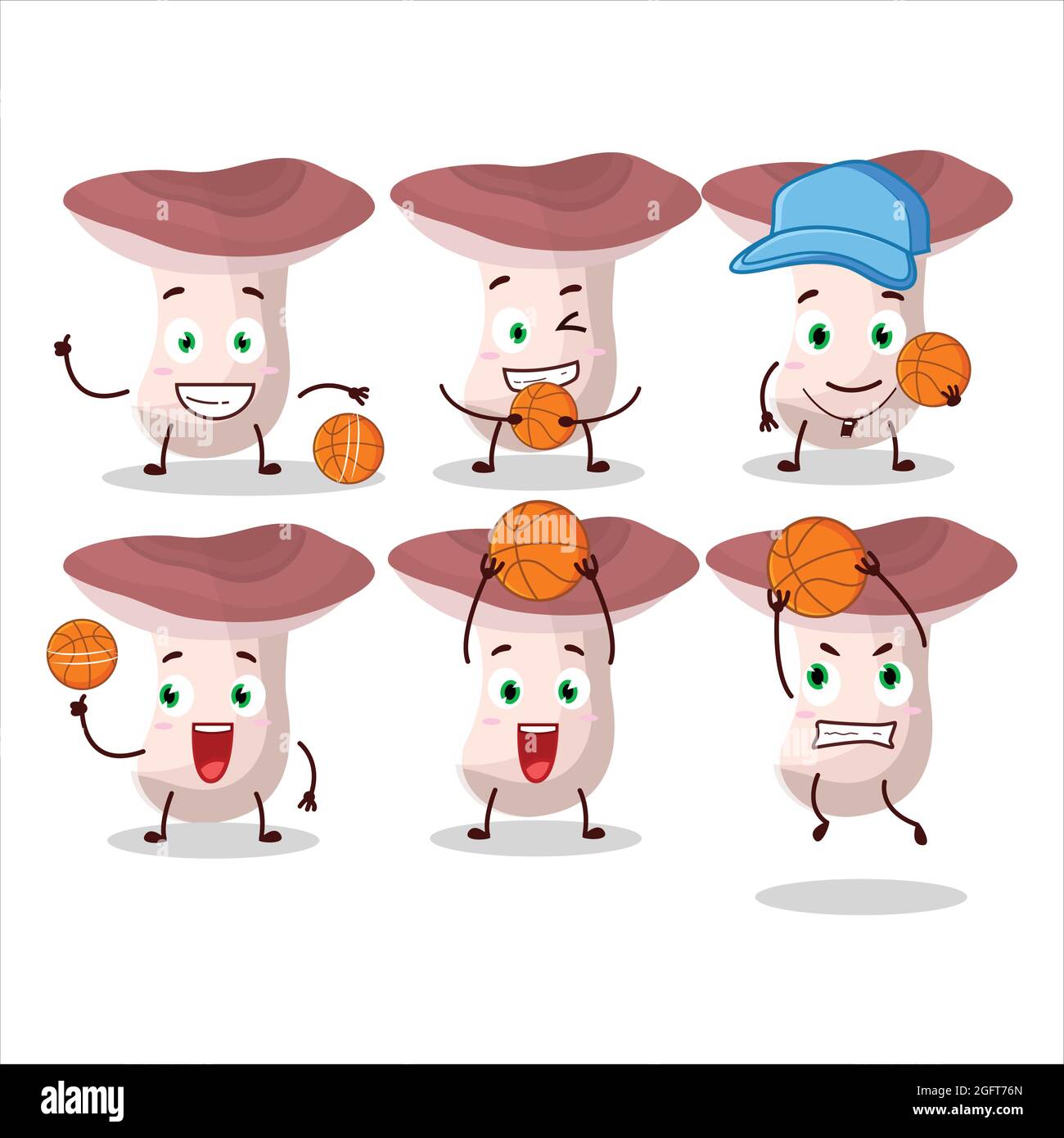 Talented rassula cartoon character as a basketball athlete. Vector ...