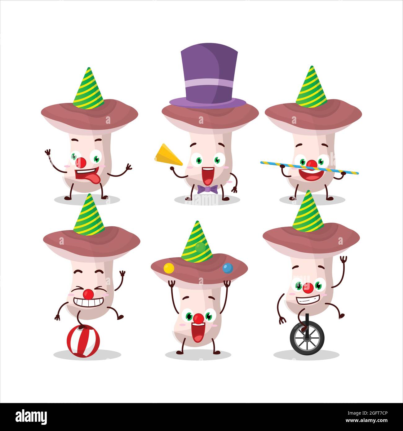 Cartoon character of rassula with various circus shows. Vector ...