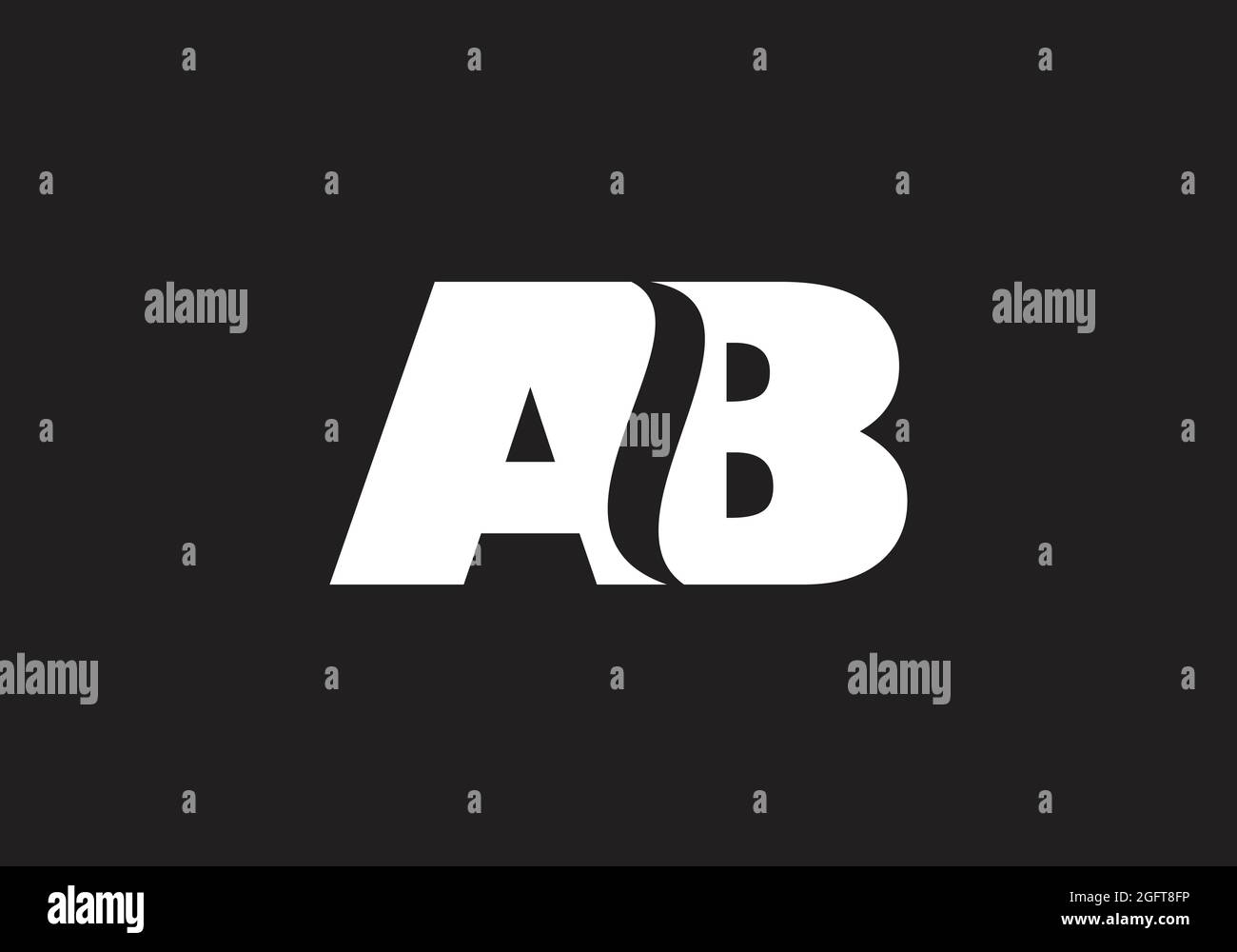AB logo creative modern design vector image Stock Vector Image & Art ...