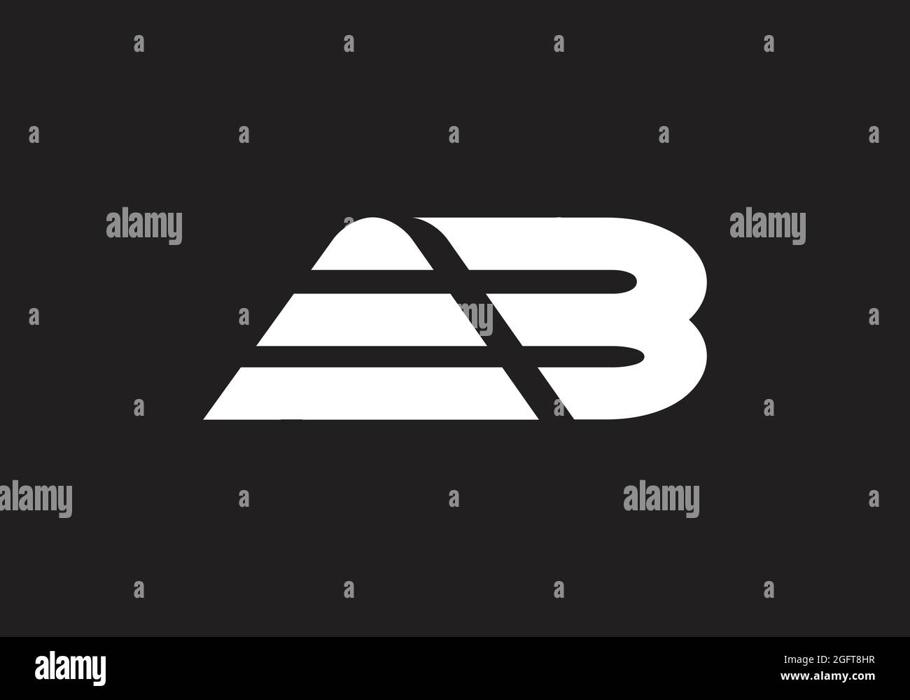 AB logo creative modern design vector image Stock Vector Image & Art ...