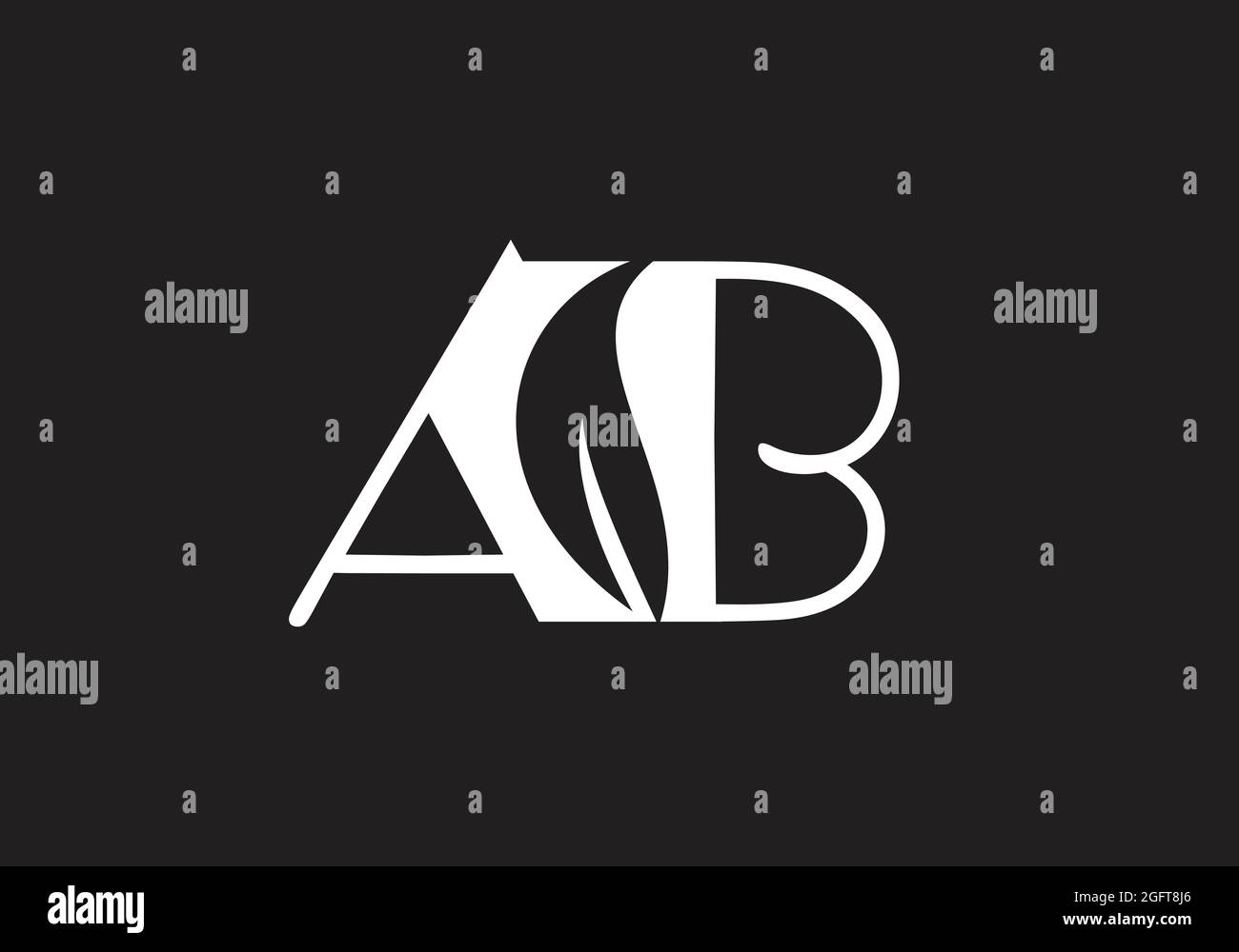 AB logo creative modern design vector image Stock Vector Image & Art ...