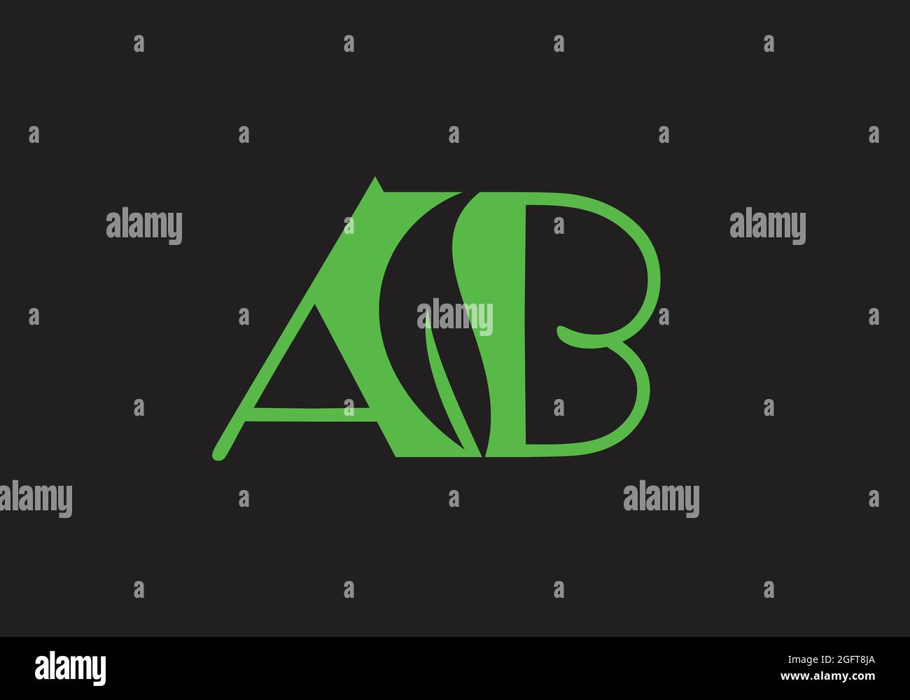AB logo creative modern design vector image Stock Vector Image & Art ...