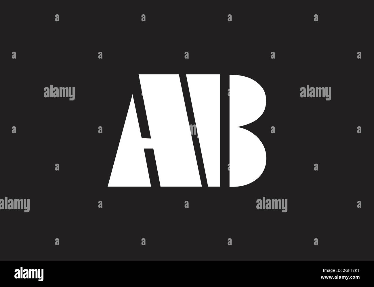 AB logo creative modern design vector image Stock Vector Image & Art ...