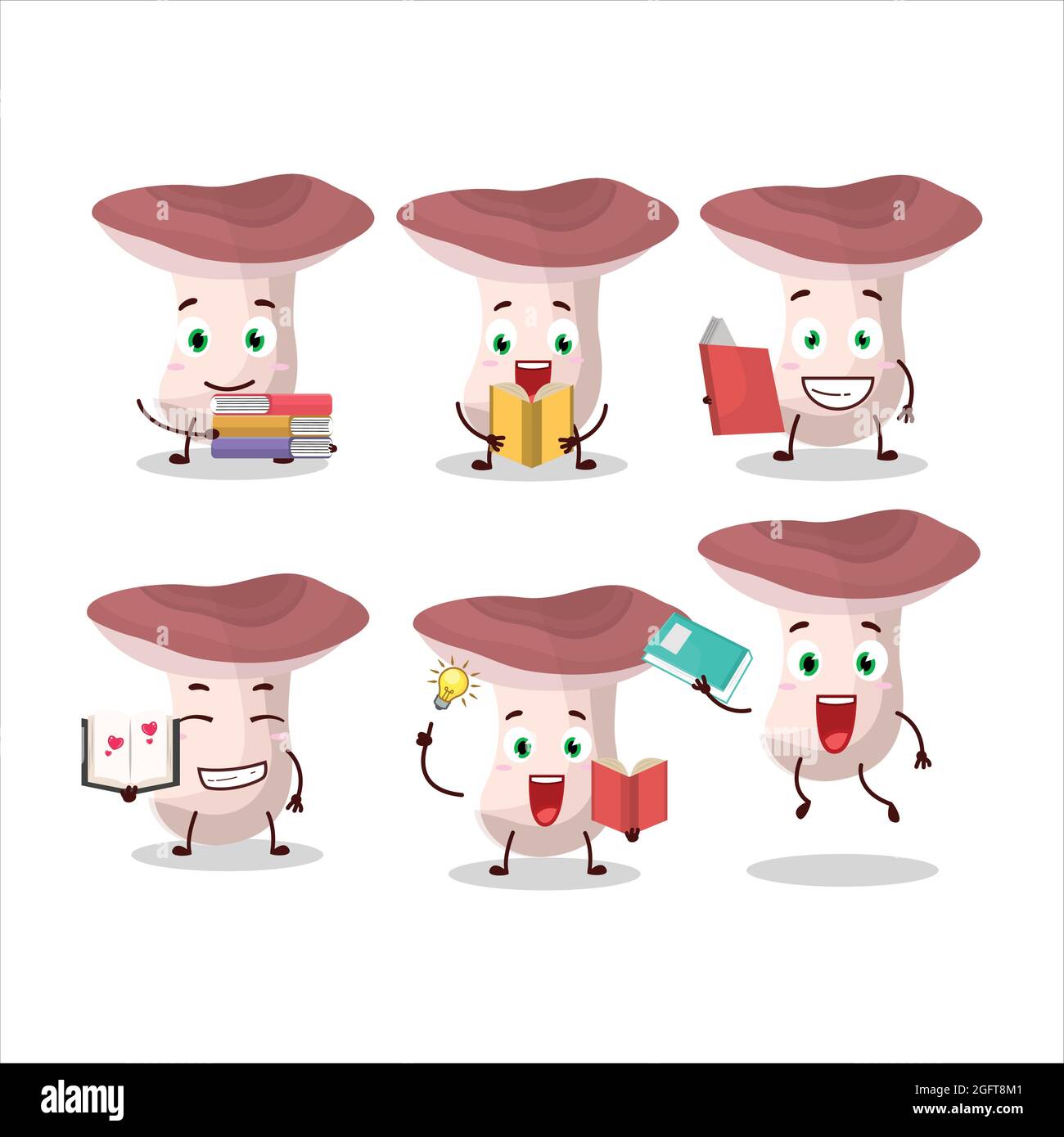 A picture of rassula cartoon character concept reading an amusing book ...