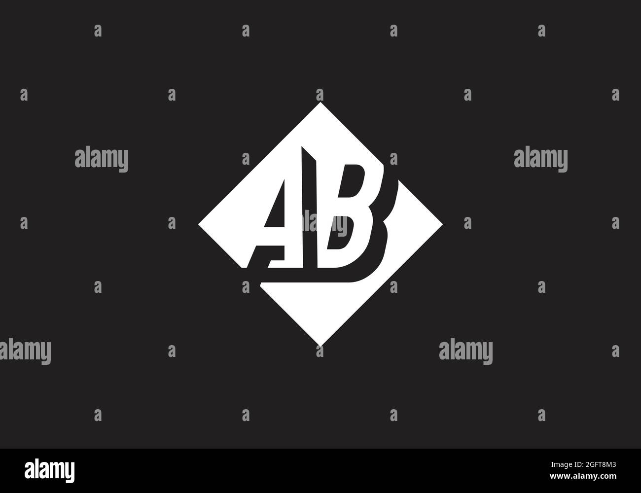 AB logo creative modern design vector image Stock Vector Image & Art ...