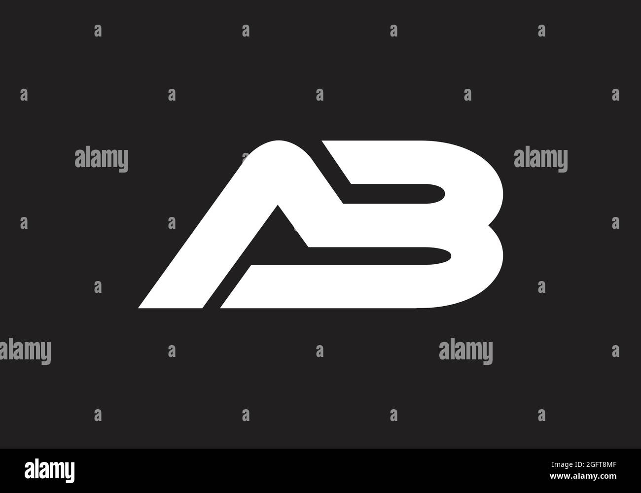 AB logo creative modern design vector image Stock Vector Image & Art ...