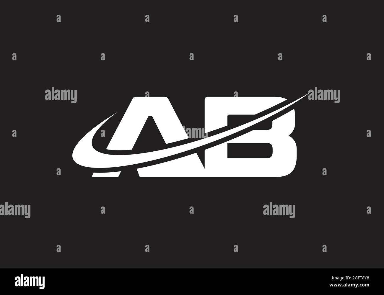 AB logo creative modern design vector image Stock Vector Image & Art ...