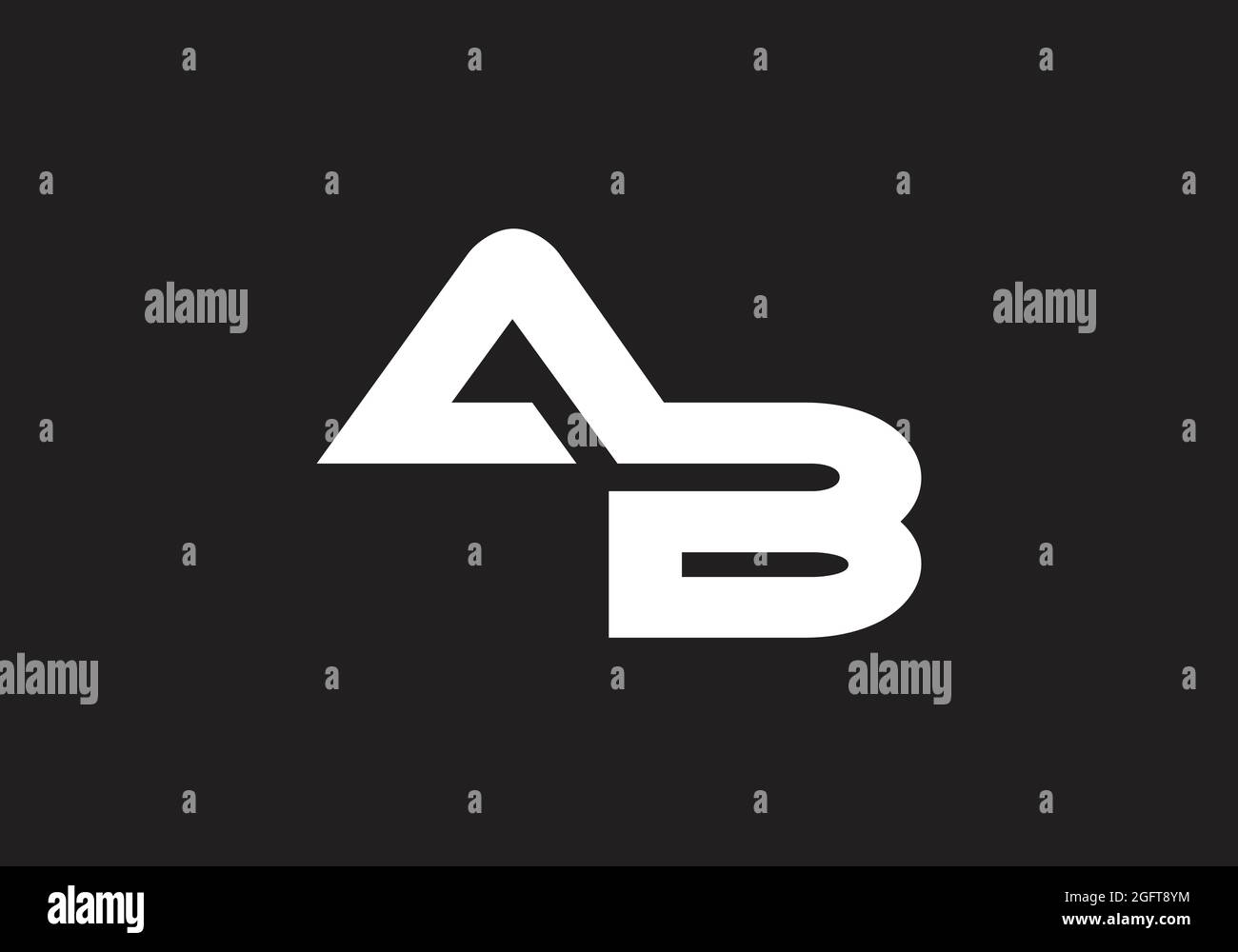 AB logo creative modern design vector image Stock Vector Image & Art ...