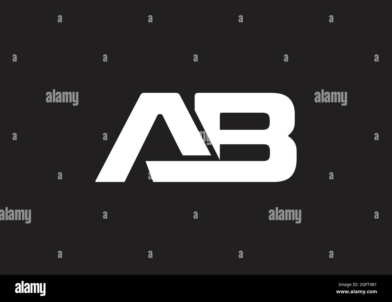 AB logo creative modern design vector image Stock Vector Image & Art ...