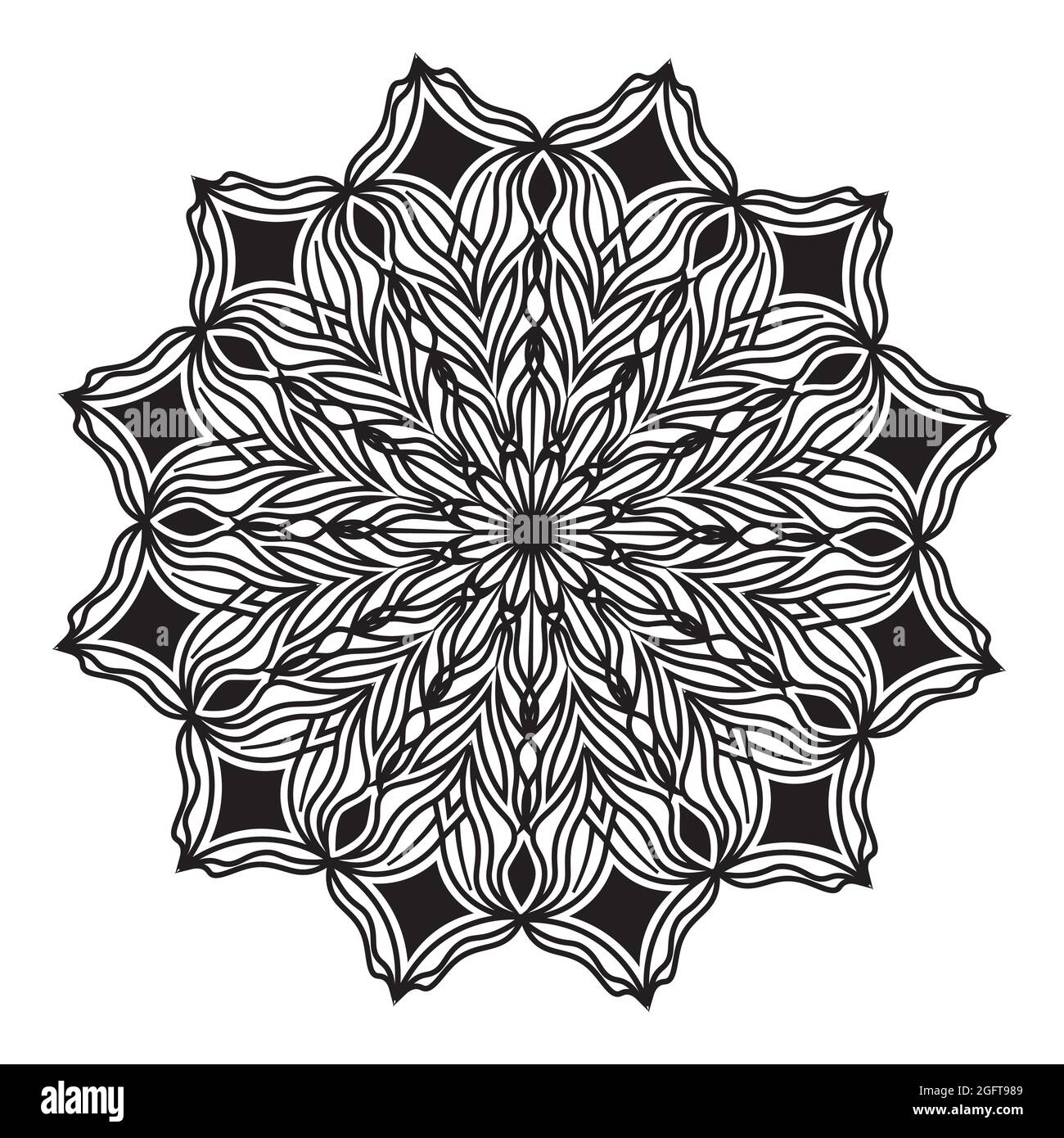 islamic mandala of meditation relaxation arabian floral pattern for ...