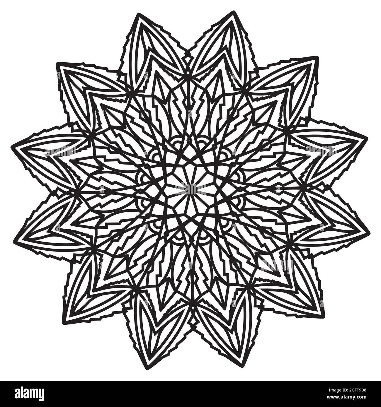 islamic mandala of meditation relaxation arabian floral pattern for ...