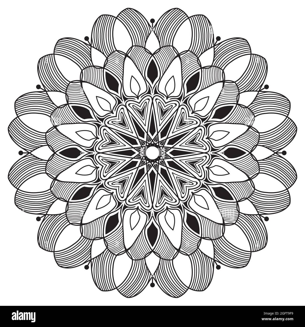 islamic mandala of meditation relaxation arabian floral pattern for ...