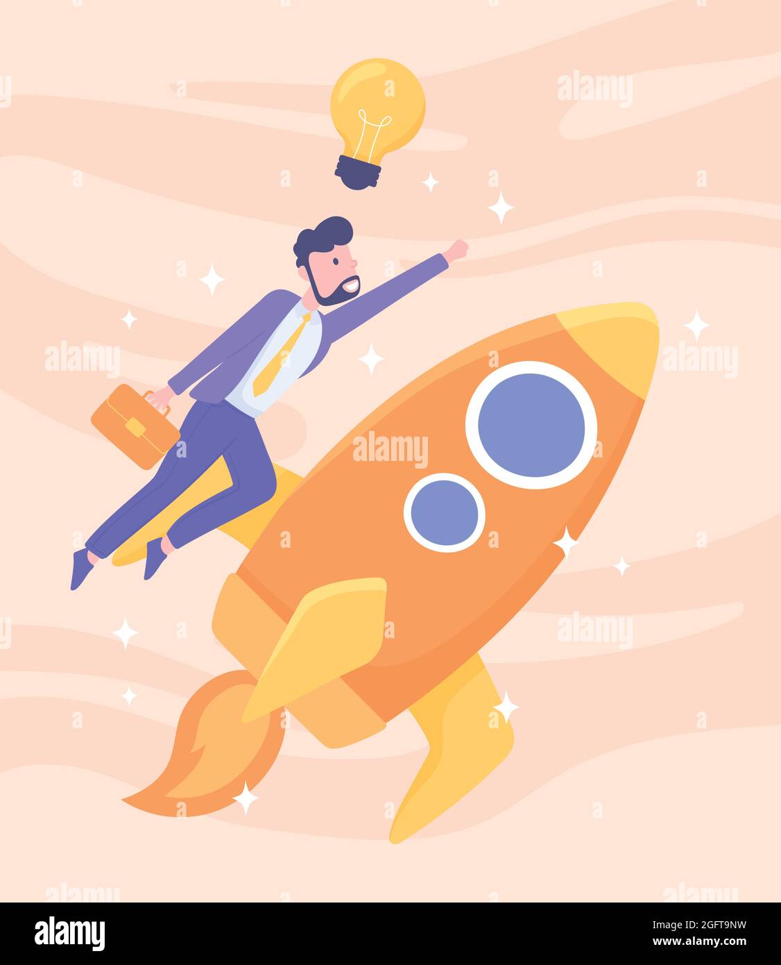 Businessman in career progression hi-res stock photography and images ...