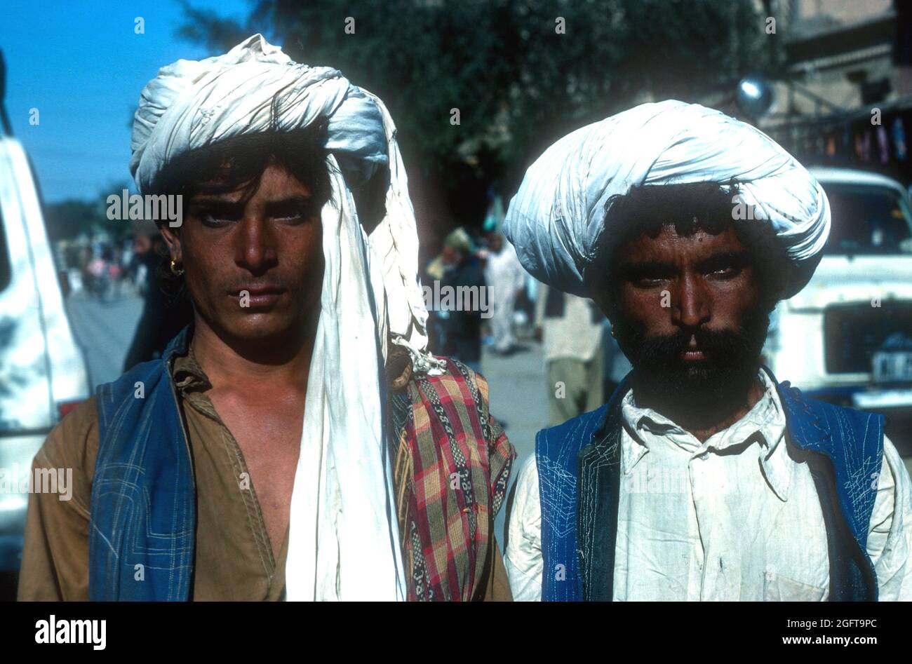 Two Marri tribesmen photographed in Sibi Baluchistan Stock Photo - Alamy