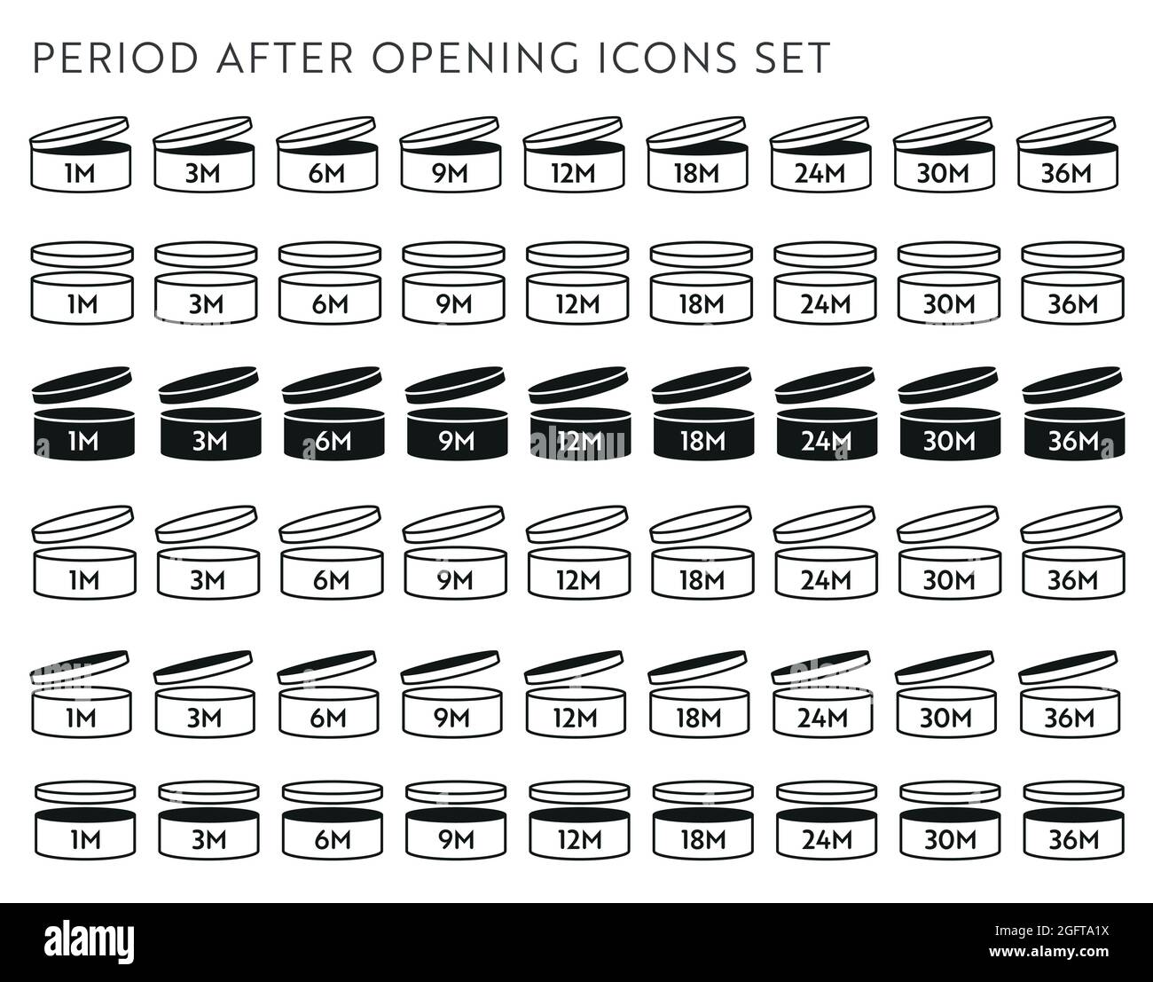 Period after opening Cut Out Stock Images & Pictures - Alamy