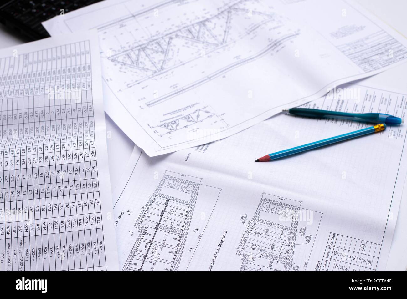 Architectural drawings house plan hi-res stock photography and images ...
