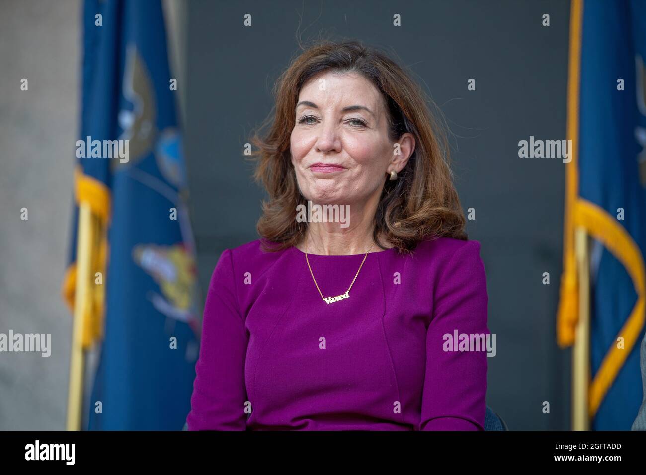 New York State Governor Kathy Hochul attends a press conference ...