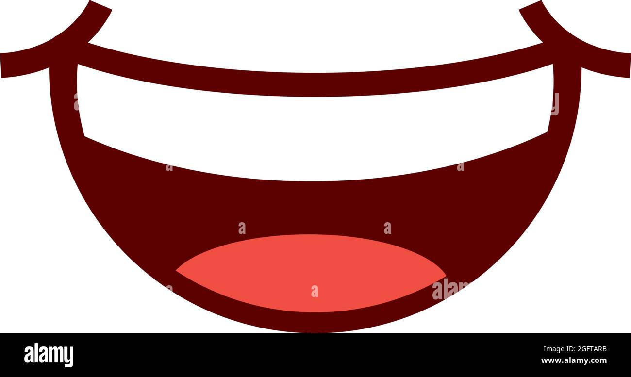 happy smiling mouth Stock Vector Image & Art - Alamy