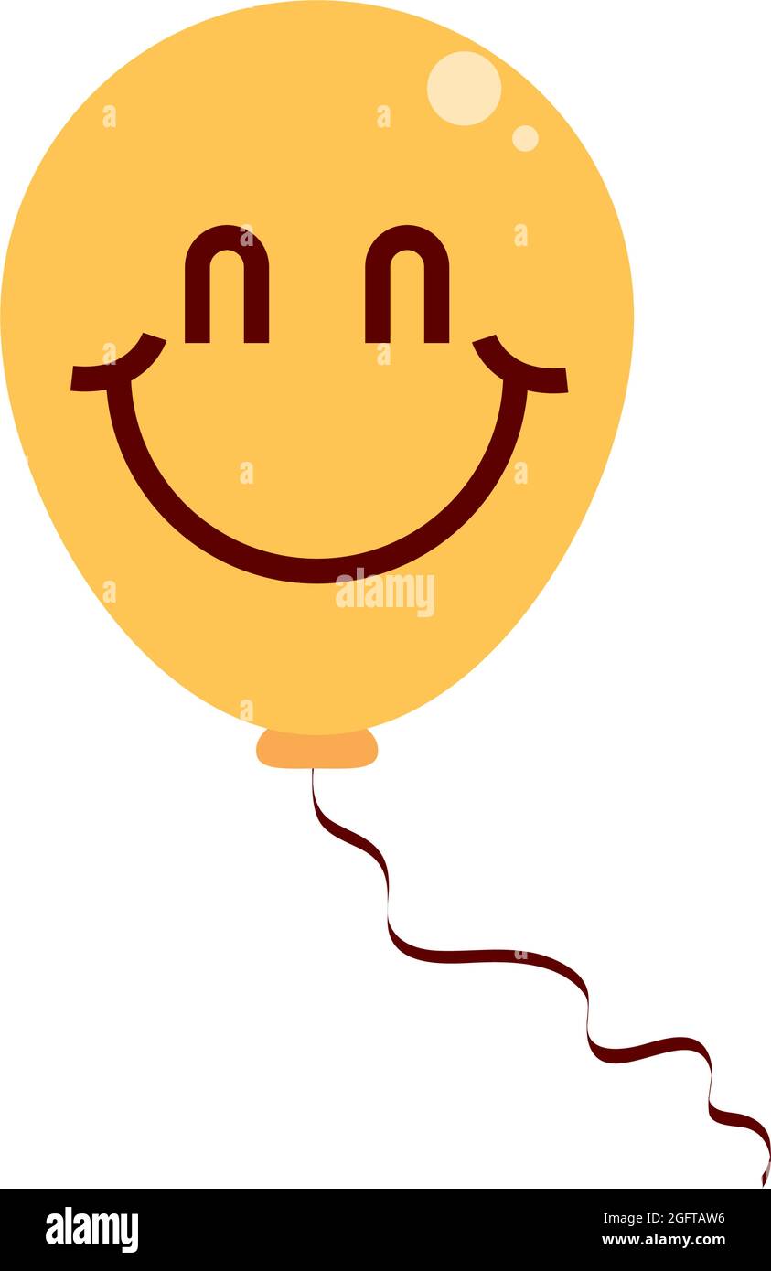 Smiley face balloon isolated Cut Out Stock Images & Pictures - Alamy