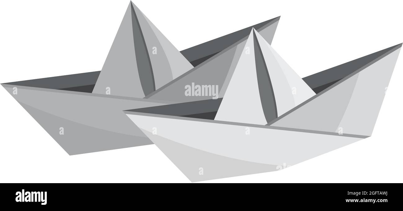 origami paper boats Stock Vector Image & Art - Alamy