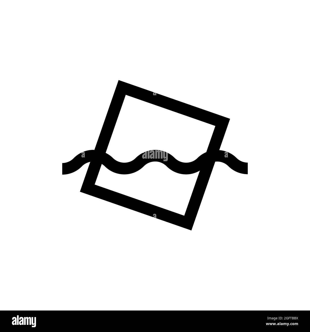 Lost or damaged package. Linear icon. Vector illustration Stock Vector ...