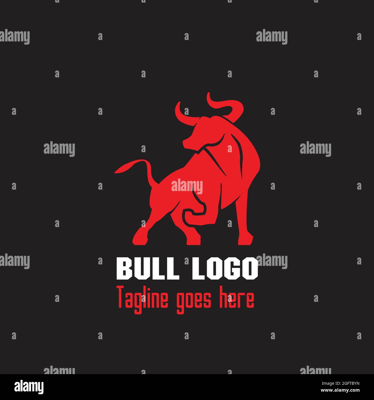 Bull Logo exclusive design inspiration Stock Vector Image & Art - Alamy